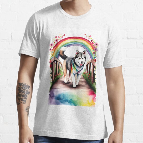 "A Noble Husky Crossing the Rainbow Bridge Sympathy Thinking of You ...