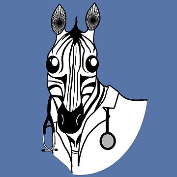 "Medical Zebra" Sticker for Sale by ThunderinHorde | Redbubble