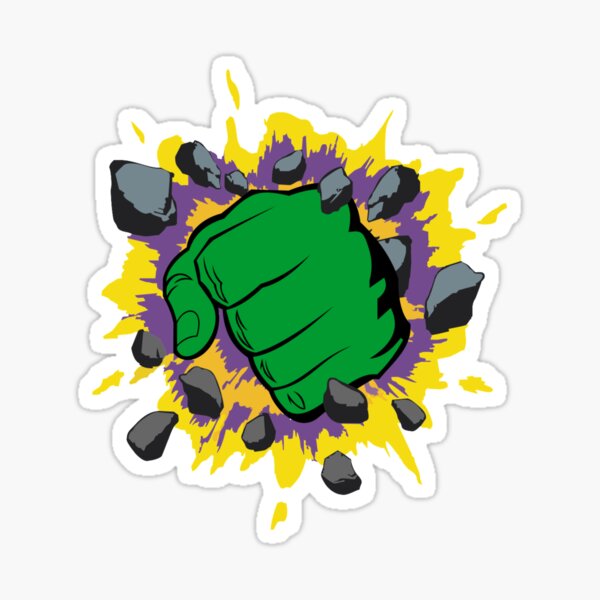 "Hulk" Sticker for Sale by lghaniabde | Redbubble