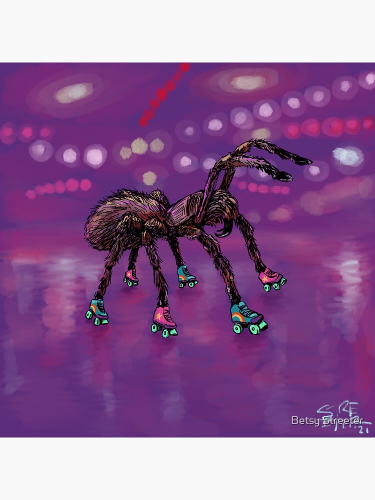 "Disco-Roller-Rantula" Sticker for Sale by Betsy Streeter | Redbubble