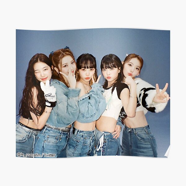 "Denim LeSserafim" Poster for Sale by TwiceEmporium | Redbubble