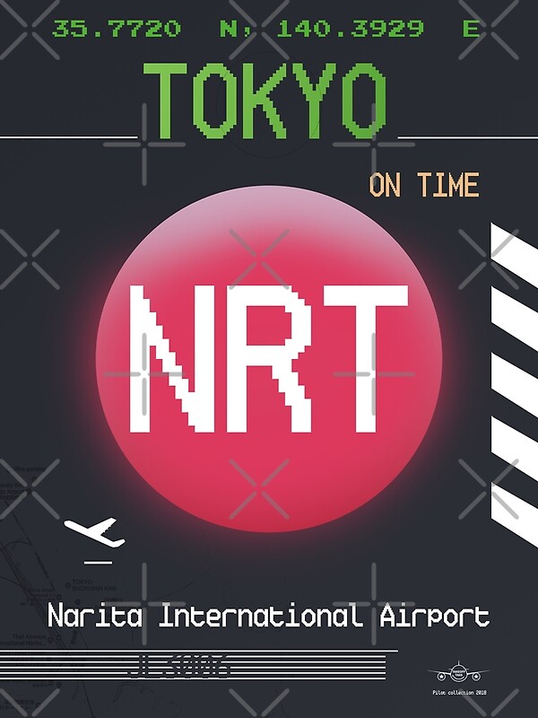 "NRT Narita International airport" by airportstickers K. G. | Redbubble