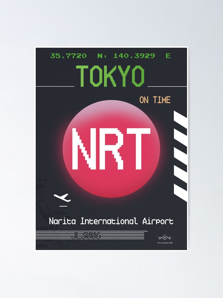 "NRT Narita International airport" Poster for Sale by Aviators | Redbubble