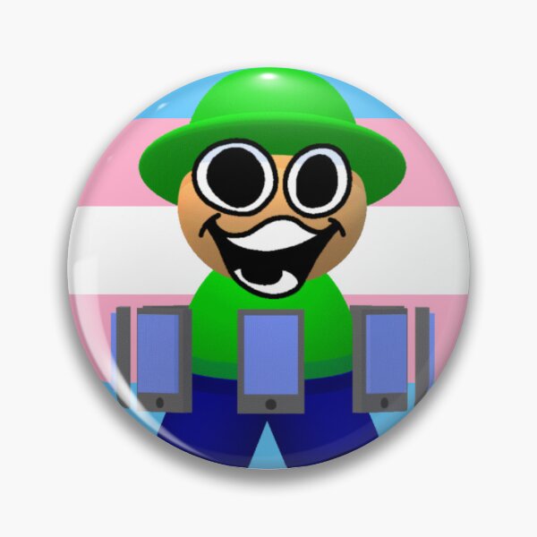 "Bandu trans button :)" Pin for Sale by Mushroom C0 | Redbubble