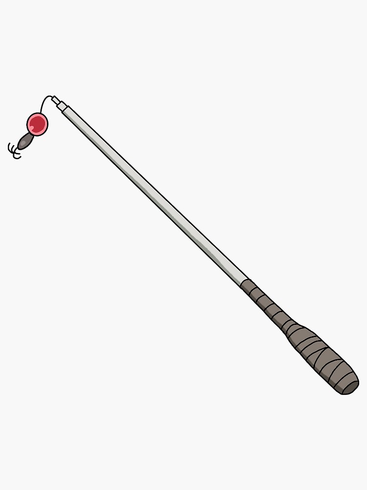 "Gon's Fishing Pole" Sticker for Sale by Ramenoodlehead | Redbubble