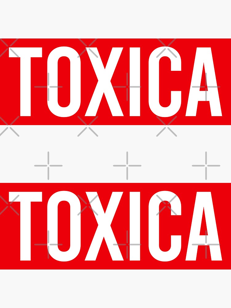 "Toxica Red" Sticker for Sale by RedPremium | Redbubble