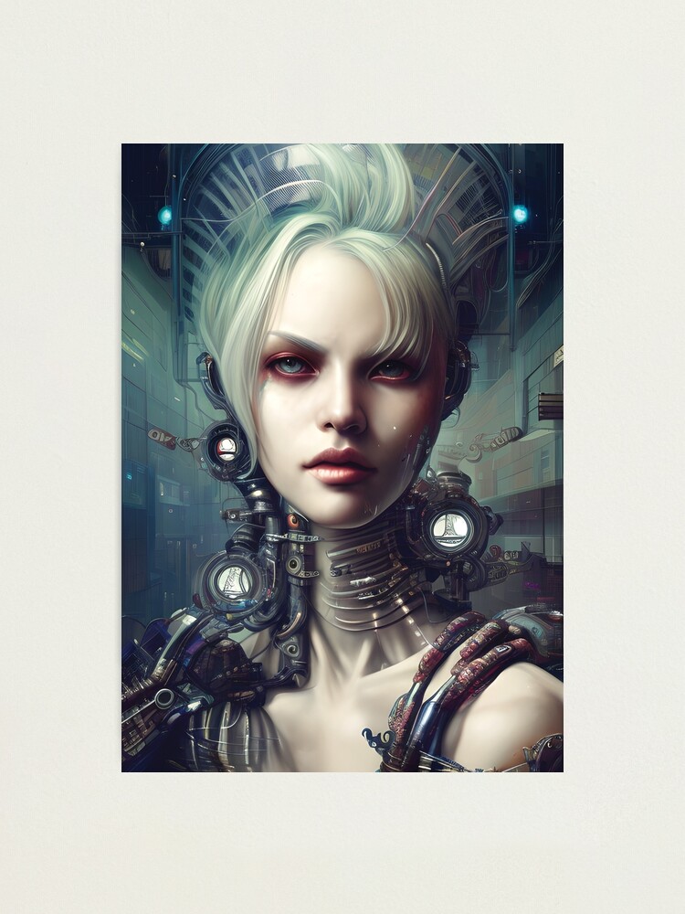 "Cybernetic Woman | Cyborg Girl | Cyberpunk Character Painting | Sci Fi ...