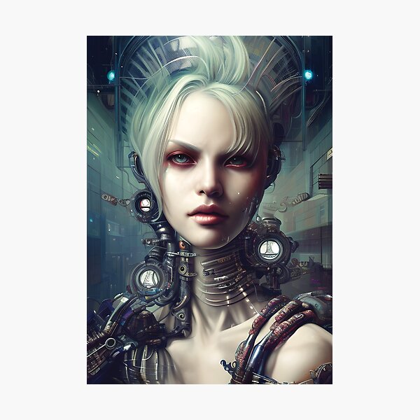 "Cybernetic Woman | Cyborg Girl | Cyberpunk Character Painting | Sci Fi ...