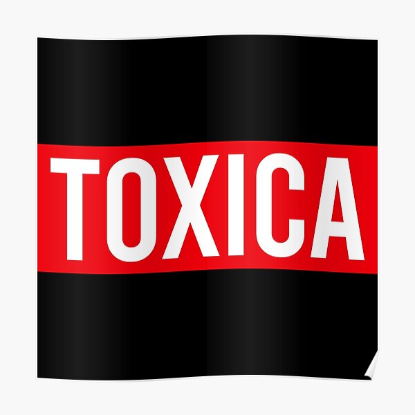 "Toxica Red v2" Poster for Sale by RedPremium | Redbubble