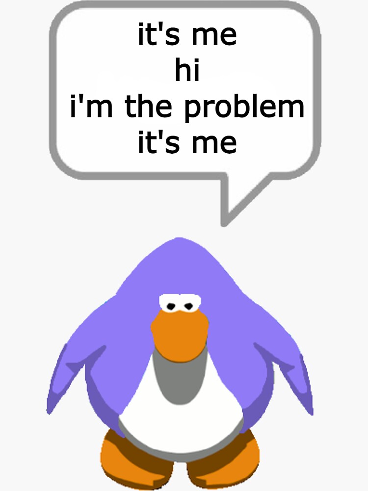 "Anti-Hero I'm The Problem Penguin" Sticker for Sale by bbboboo | Redbubble