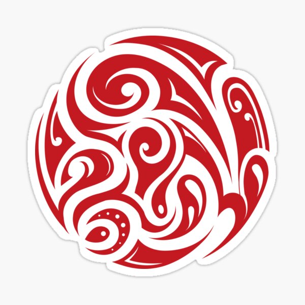 "Tribal Red Tattoo Symbol" Sticker for Sale by MRSAF | Redbubble