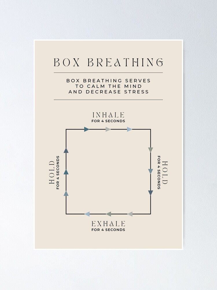 "Box Breathing | Ocean Blue on Sand | Grounding Breathing Techniques ...
