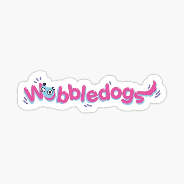 "Wobble Dogs" Sticker for Sale by RedPremium | Redbubble