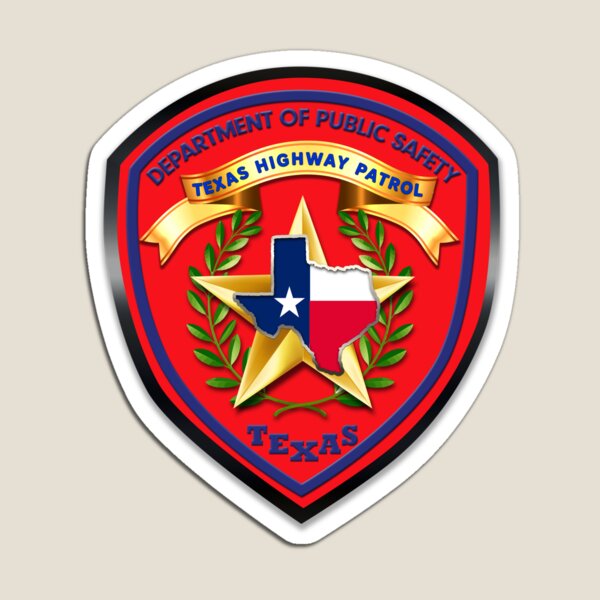 "Texas Highway Patrol Badge Patch Shield Trooper Logo" Magnet for Sale ...