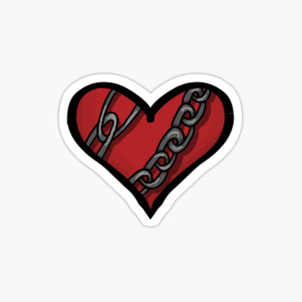 "Shackle My Heart" Sticker for Sale by LenaSwanDraws | Redbubble