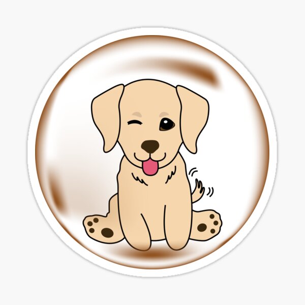 "Cute little dog." Sticker for Sale by agnemarc | Redbubble