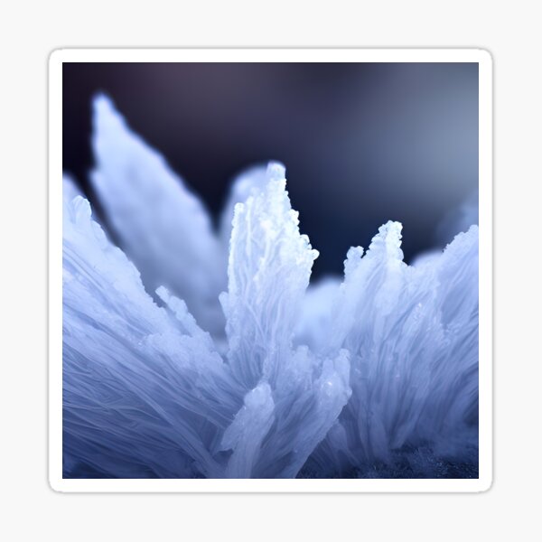 "Ice crystal in the form of ice flower" Sticker for Sale by H-W-Design ...