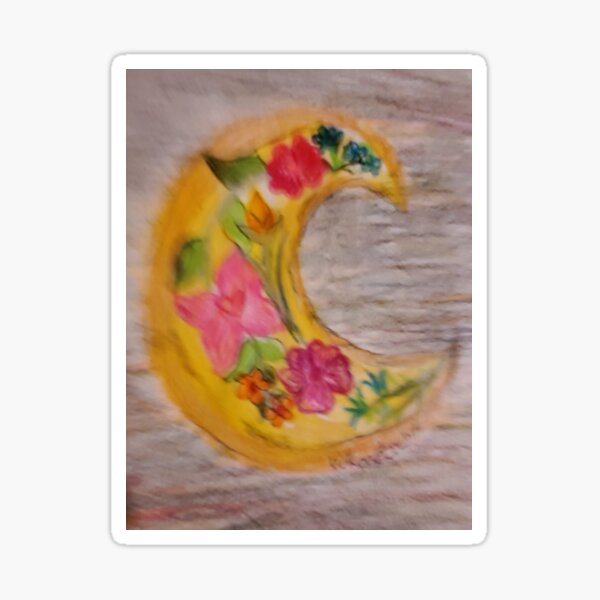 "moon floral fantasy" Sticker for Sale by Nichole1k | Redbubble