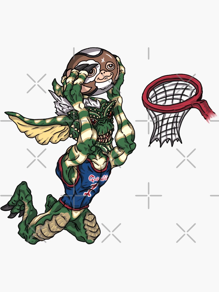 "Gremlins - Stripe basketball slam dunk! " Sticker for Sale by ...