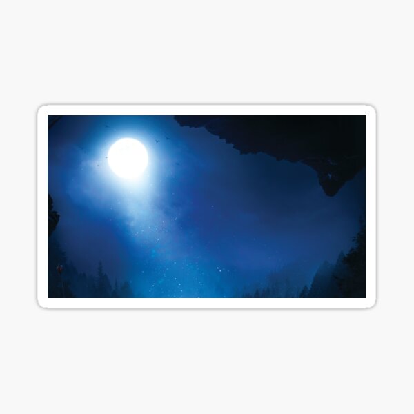 "Night of the Full Moon" Sticker for Sale by WyvernKDesigns | Redbubble