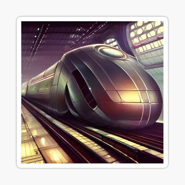 "Highspeed Train In A Train Station" Sticker for Sale by H-W-Design ...