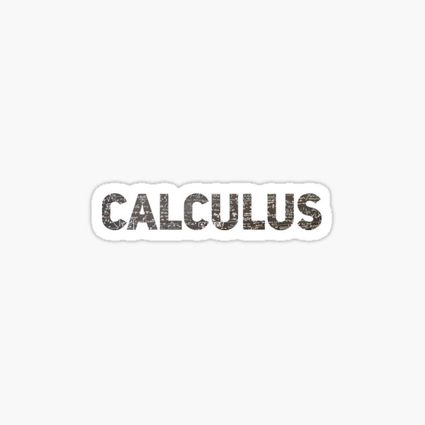 Calculus Shirt Sticker For Sale By Daveart19 Redbubble