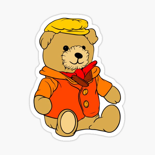 "Cute Fancy Bear" Sticker for Sale by KiwiAs | Redbubble