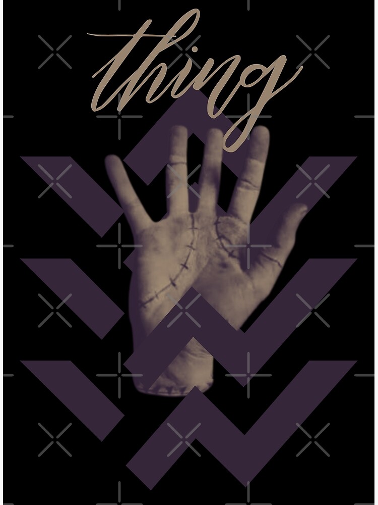 "Thing-Wednesday Addams" Poster for Sale by Denel-Arts | Redbubble