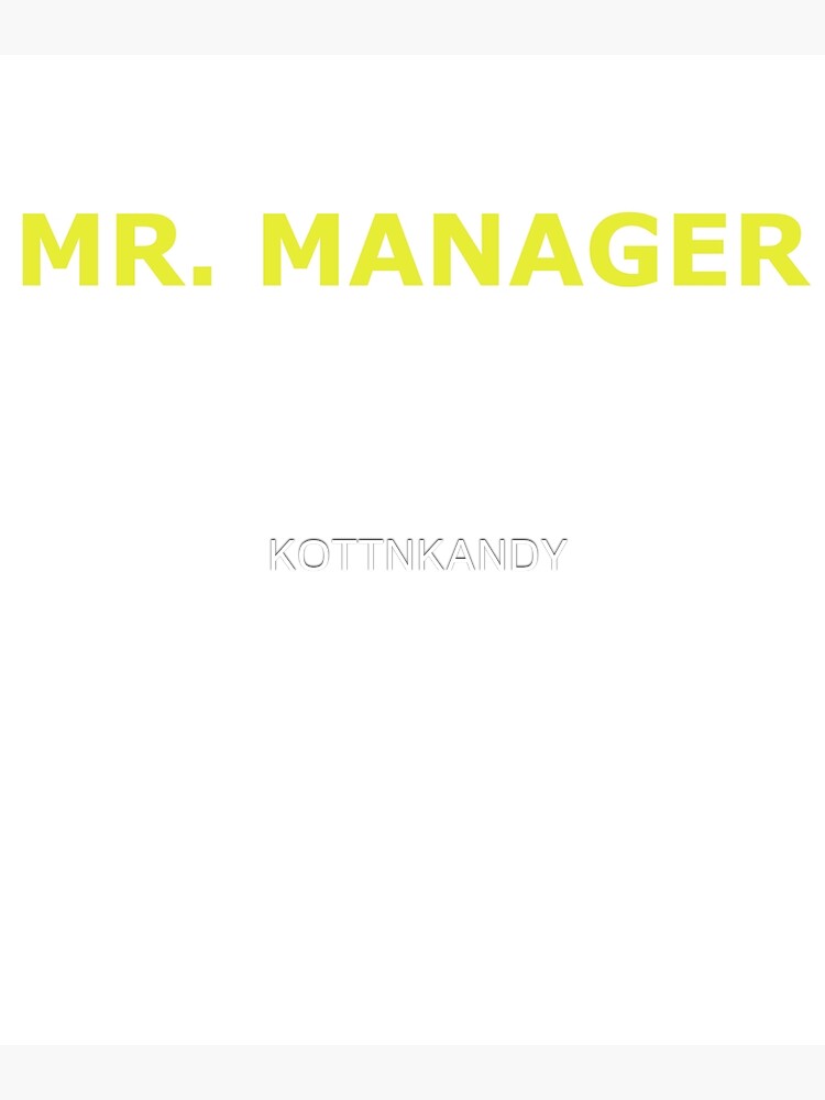 "MR MANAGER MR. ARRESTED DEVELOPMENT FROZEN BANANAS" Poster by ...