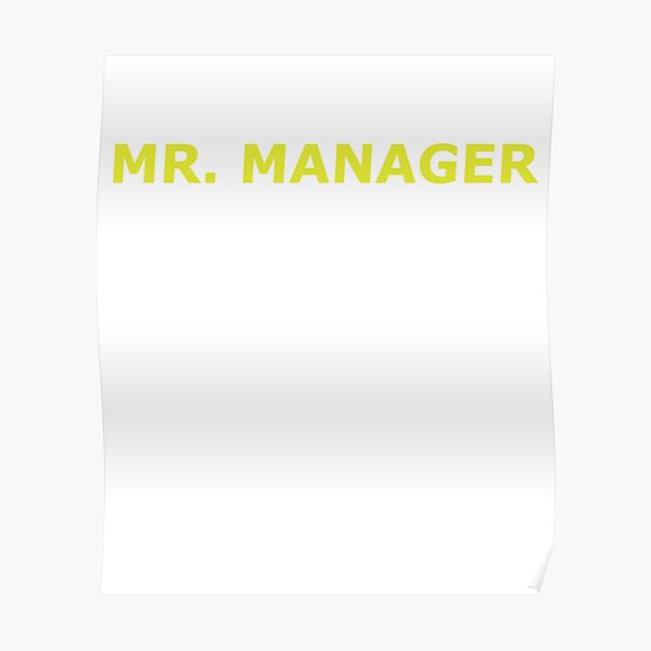 "MR MANAGER MR. ARRESTED DEVELOPMENT FROZEN BANANAS" Poster by ...