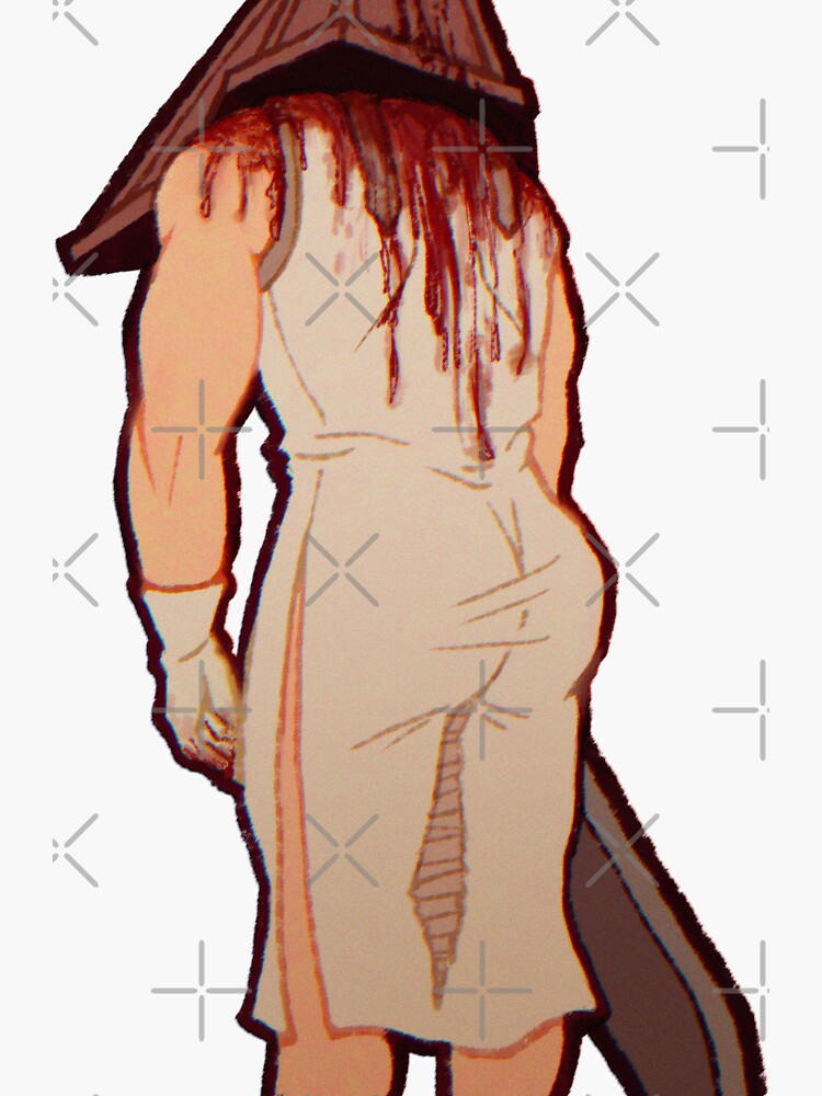 "pyramid head || dbd / silent hill " Sticker for Sale by ...