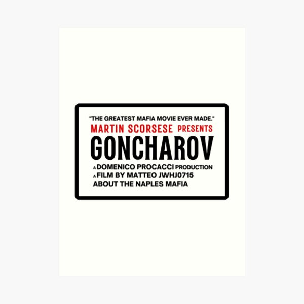 "Martin Scorsese Goncharov Movie Label Reproduction" Art Print for Sale by StudioDesignsBy ...