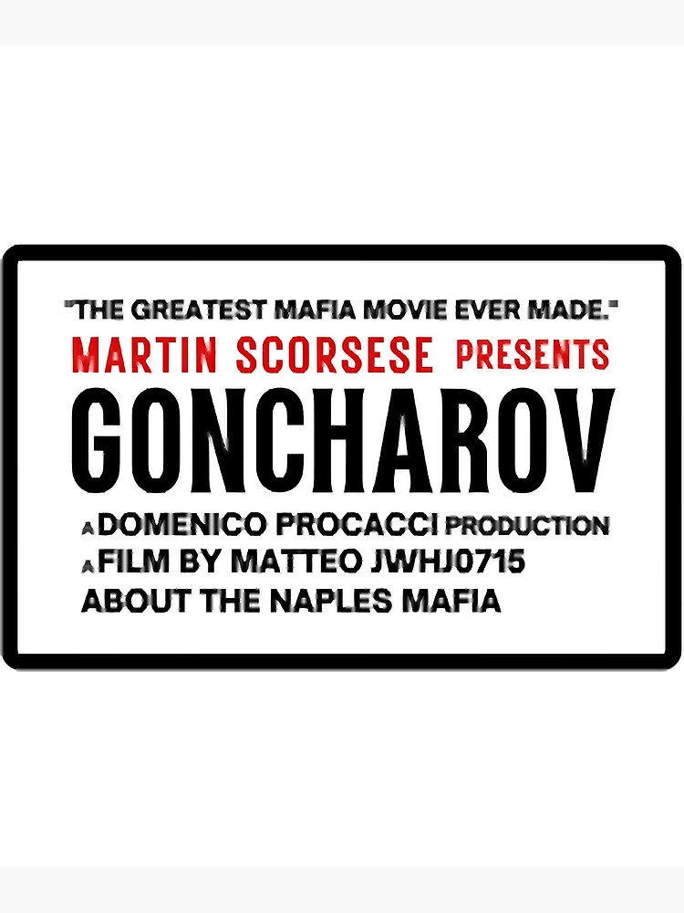 "Martin Scorsese Goncharov Movie Label Reproduction" Art Print for Sale by StudioDesignsBy ...