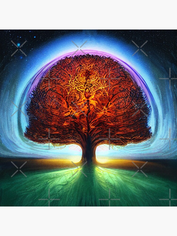 "Tree of the knowledge of good and evil Etz Chaim" Sticker for Sale by ...