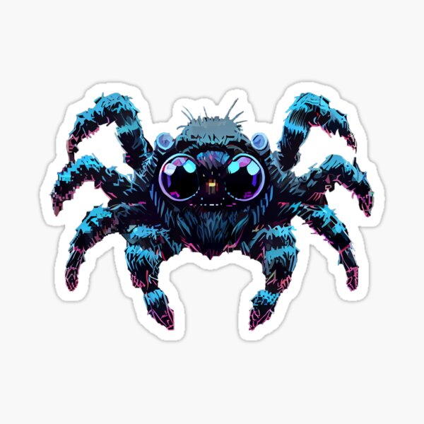 "Cute spider." Sticker for Sale by Pixelarium | Redbubble