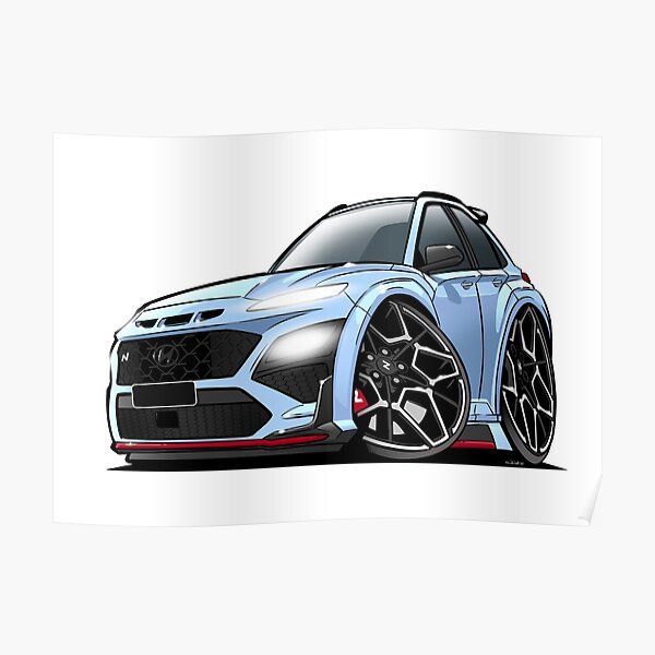 "Kona N Line Cartoon" Poster for Sale by ToonMyRide | Redbubble