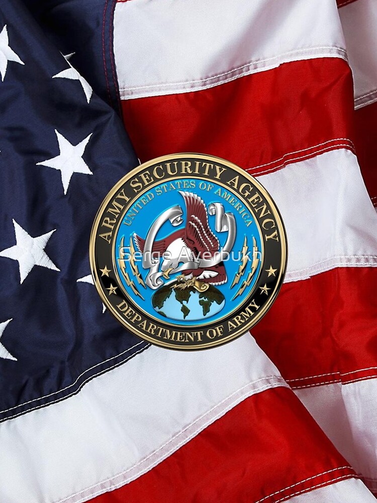 "U.S. Army Security Agency - ASA Emblem over American Flag" iPhone Case ...