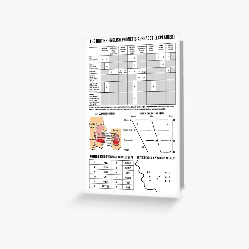 "IPA Chart Explained" Poster for Sale by Bododobird | Redbubble
