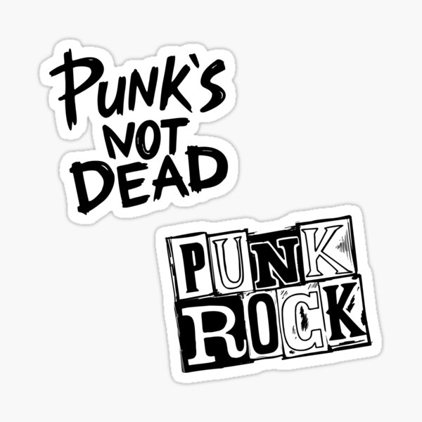"Punk Rock Punk's not dead" Sticker for Sale by Sticker-Palace- | Redbubble