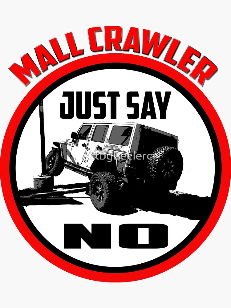 "MALL CRAWLER" Sticker for Sale by ArtbyLeclerc | Redbubble