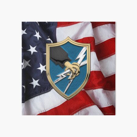 "U.S. Army Security Agency - ASA Patch over American Flag" Art Board ...