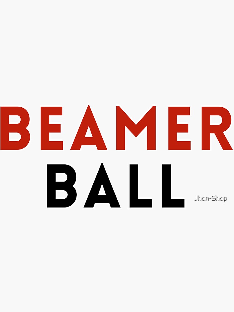"BEAMER BALL" Sticker for Sale by Jhon-Shop | Redbubble