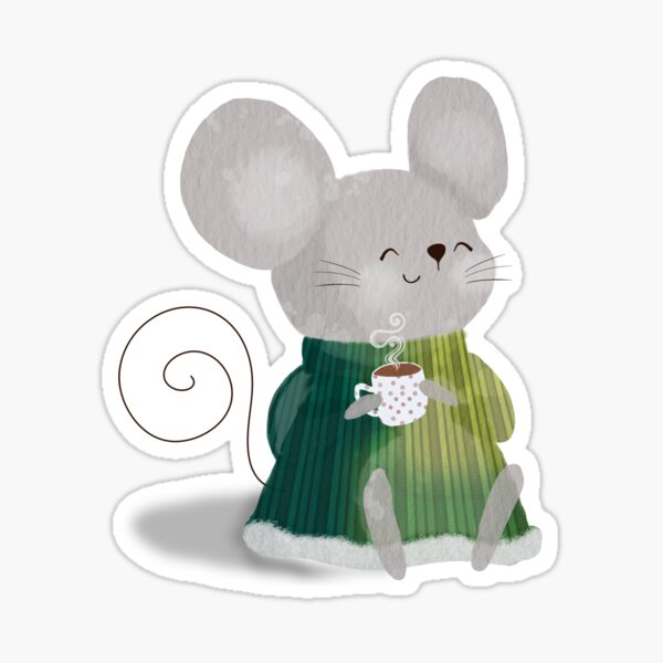 "Cocoa Mouse 3" Sticker for Sale by mikaylart | Redbubble