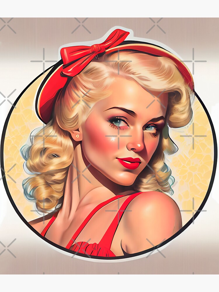 "Pin up" Sticker for Sale by RevivalPopShop | Redbubble