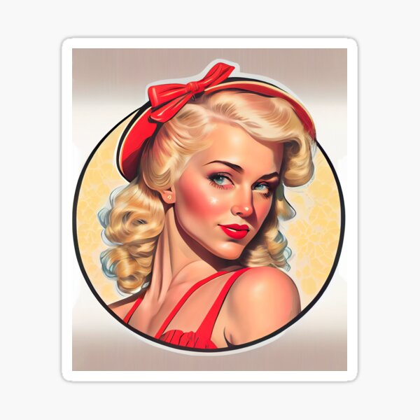 "Pin up" Sticker for Sale by RevivalPopShop | Redbubble