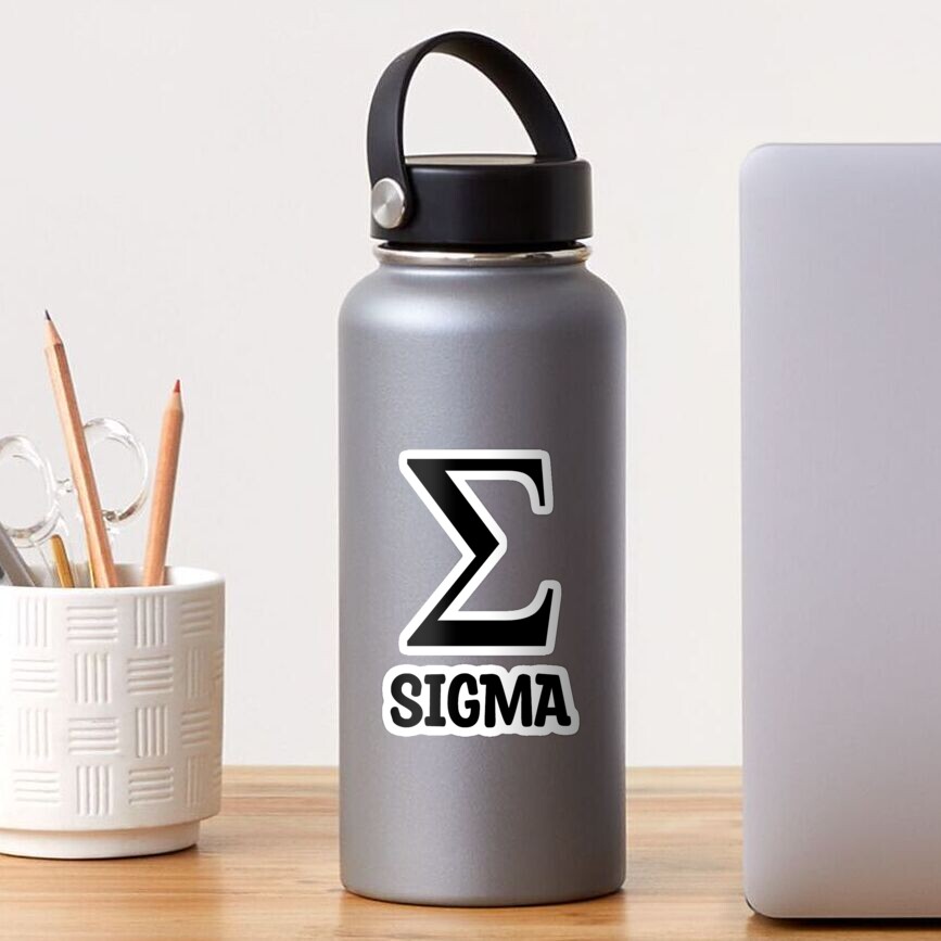 "Sigma , Maths symbol, sign" Sticker for Sale by MrEchoic | Redbubble