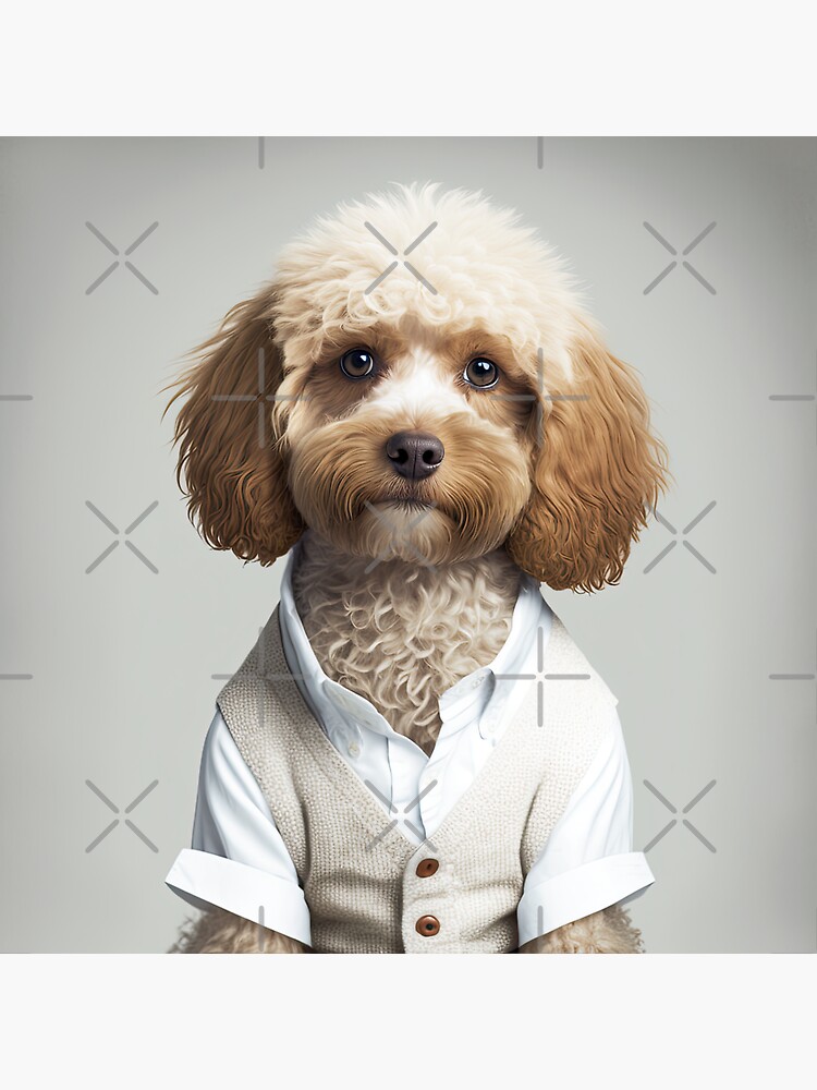 "Tobias - Graphic Designer Cavapoo Dog" Sticker for Sale by zoomzoomies ...