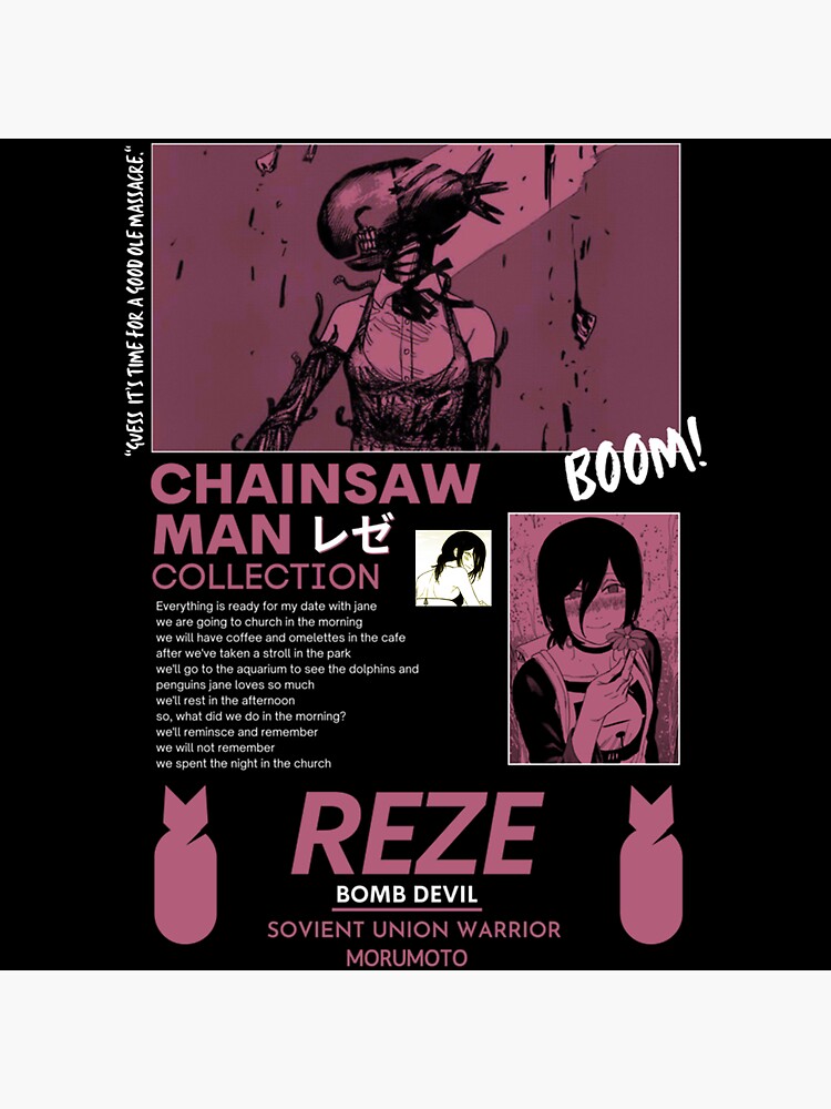 "reze-chainsaw man stiker" Sticker for Sale by Lux45 | Redbubble