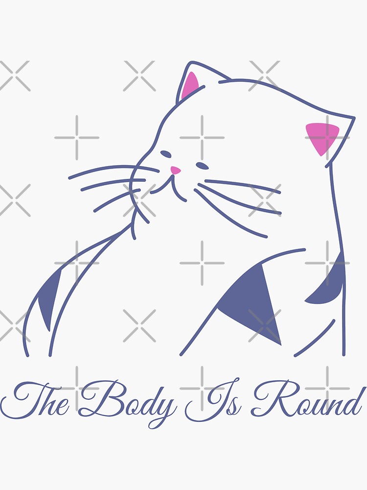 "The Body Is Round Pallas Cat Zoo Animal" Sticker for Sale by ...