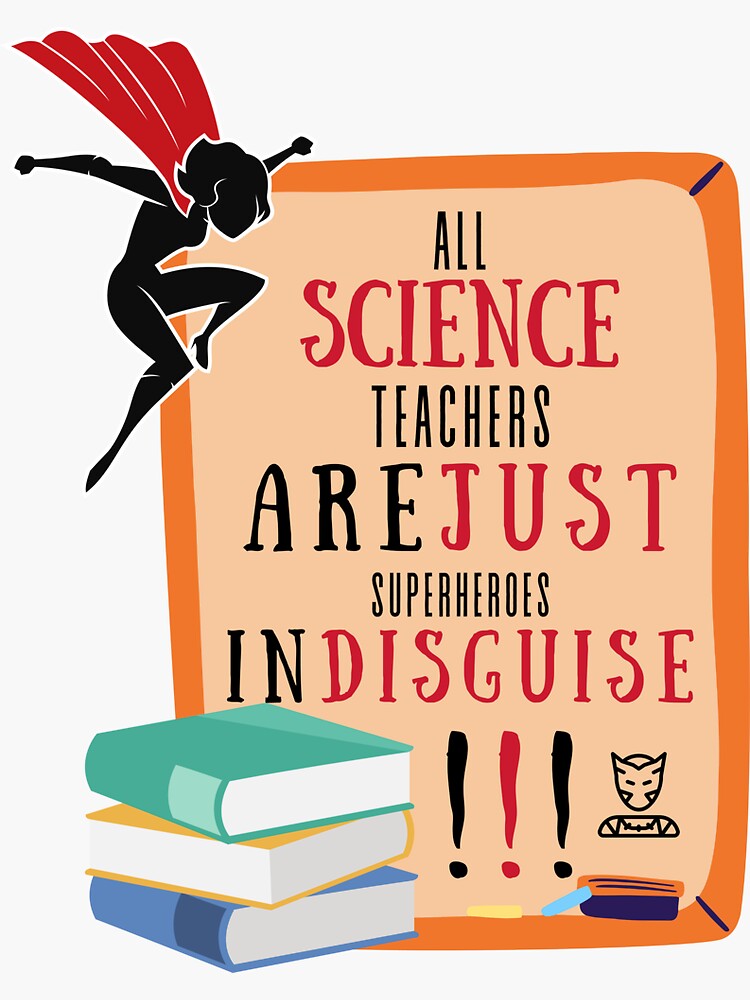 "Superhero Science Teacher Appreciation" Sticker for Sale by ...
